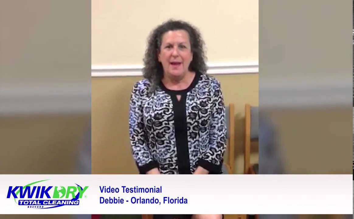 Brevard Kwik Dry Video Testimonial Debbie Orlando, Florida - YouTube