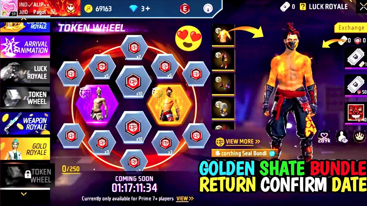 ফাইনালি Golden Shate Bundle Ring Event আসছে😱😱Confirm Update | FF Golden ...