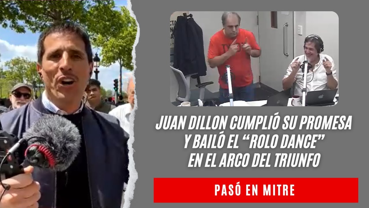 Juan Dillon cumplió su promesa y bailó el “Rolo dance” con argentinos ...