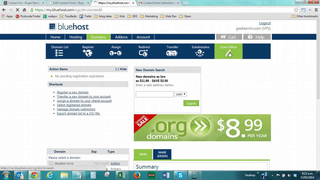 How to Get Contact Forms Working on Bluehost - YouTube