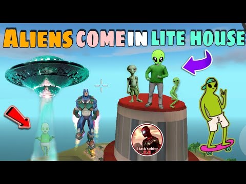 Aliens Come In Lite House | Rope Hero Vice Town | Naxeex ltd | BLACK ...