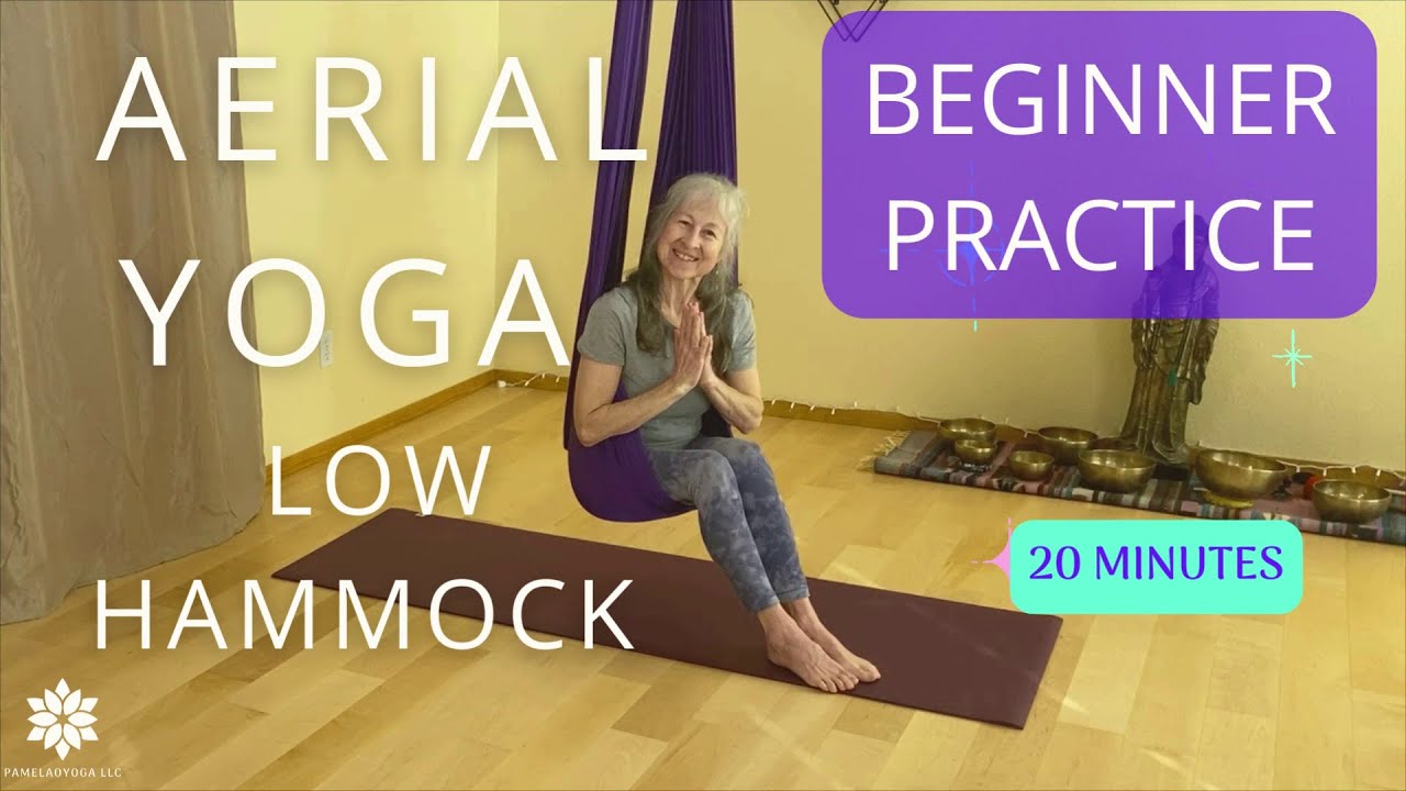 Aerial Hammock Restorative Yoga - Beginner Flow - 20 minutes - YouTube