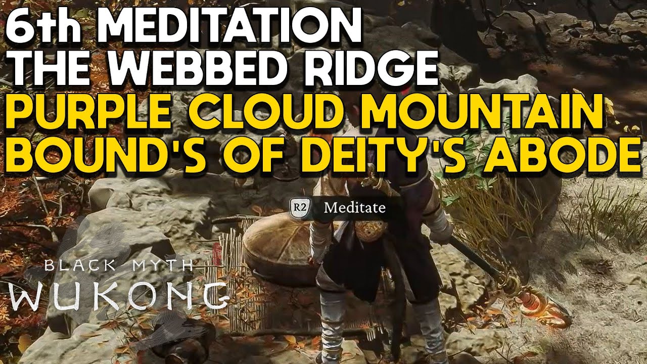 6th Meditation Spot - The Webbed Ridge - Purple Cloud Mountain | Black ...