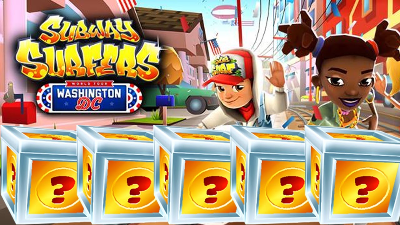 5 Super Mystery Box - Subway Surfers Washington DC - YouTube