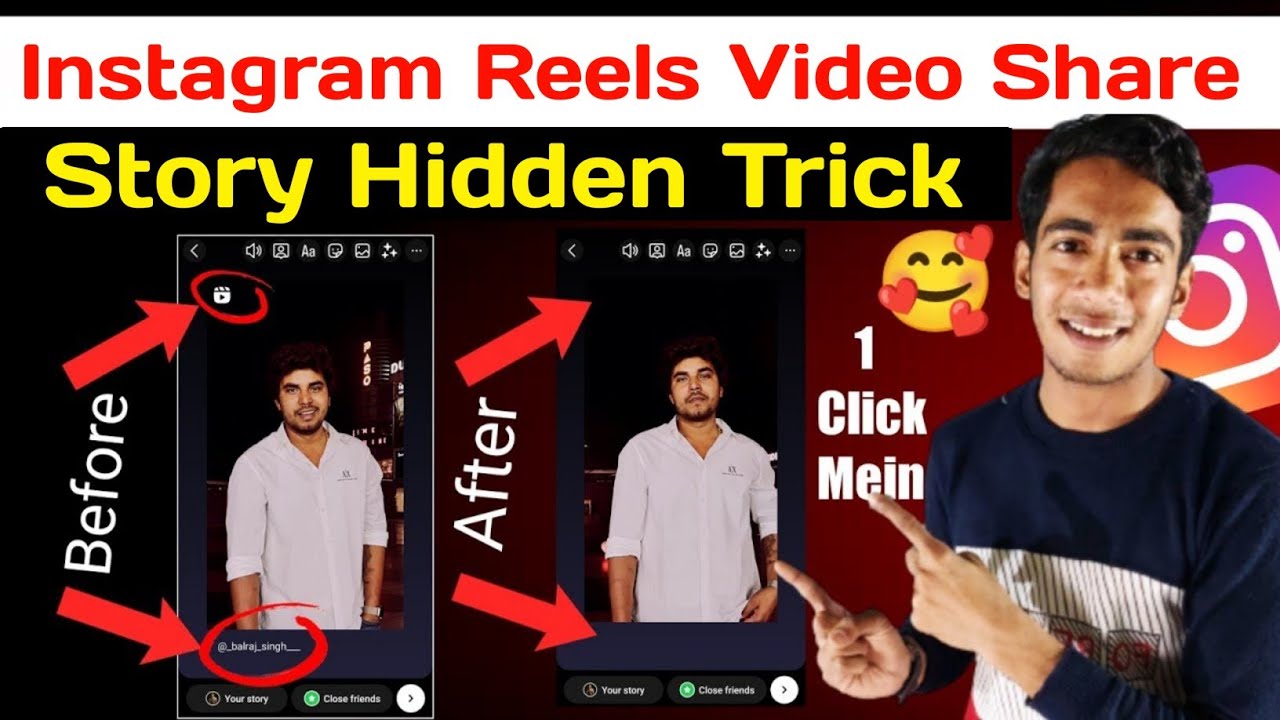 Instagram Reels Video Share Story Hidden Trick | Instagram Story ...