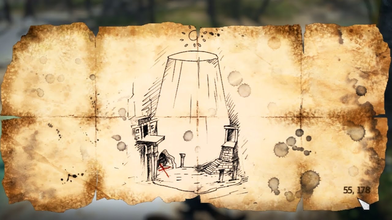 Assassins Creed IV Black Flag | map location 55,178 - YouTube