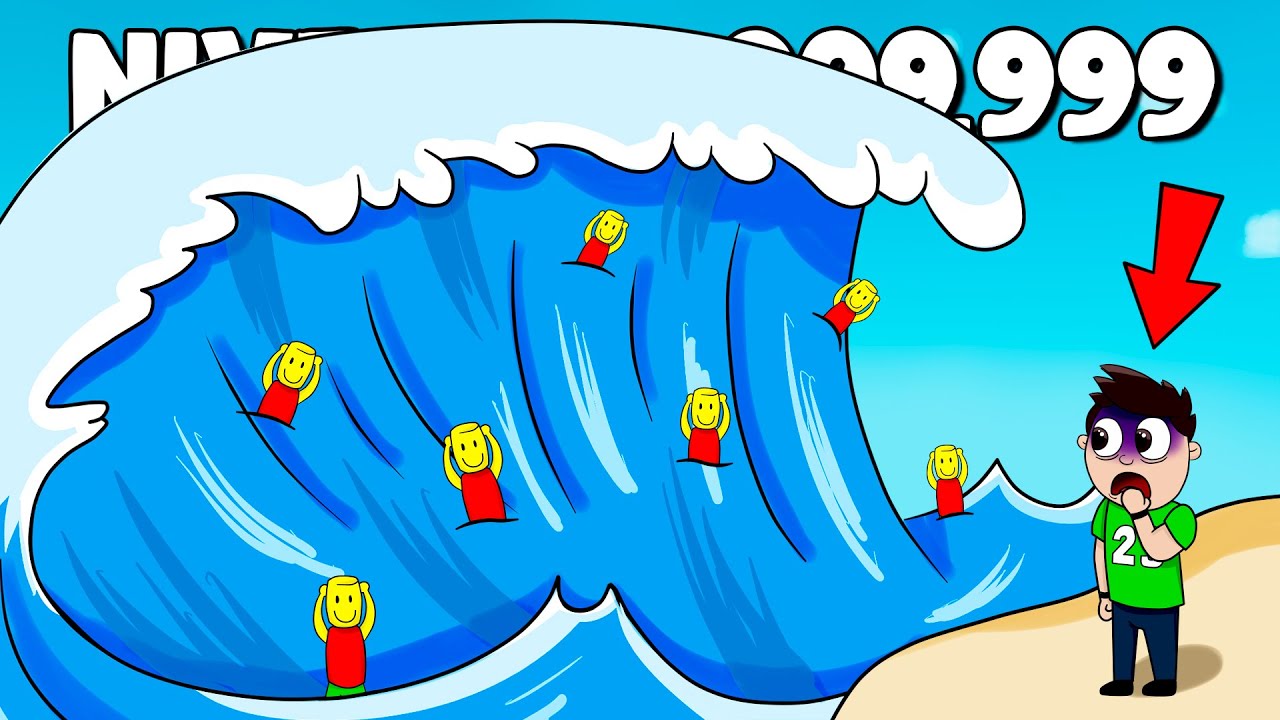 SOBREVIVE al TSUNAMI MAS GRANDE de Roblox !! - YouTube