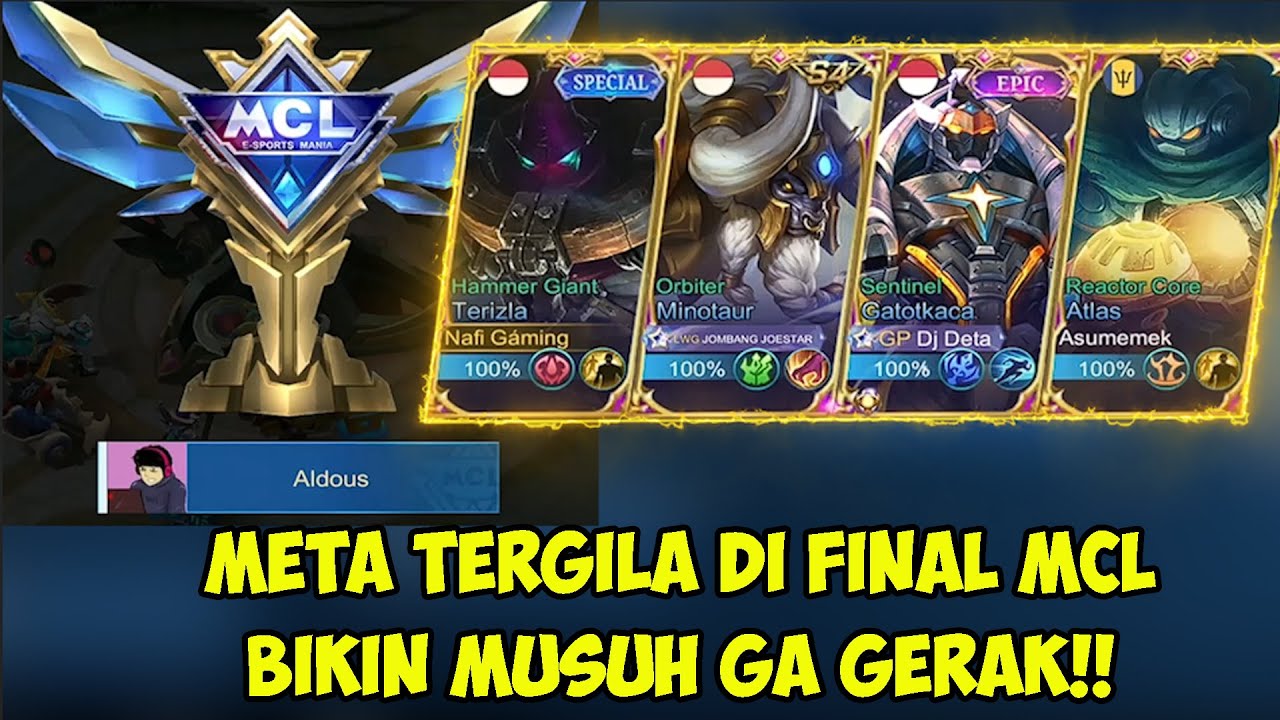 META Tergila Di Final MCL Bikin Musuh AUTO GA GERAK 100% WIN DIJAMIN ...