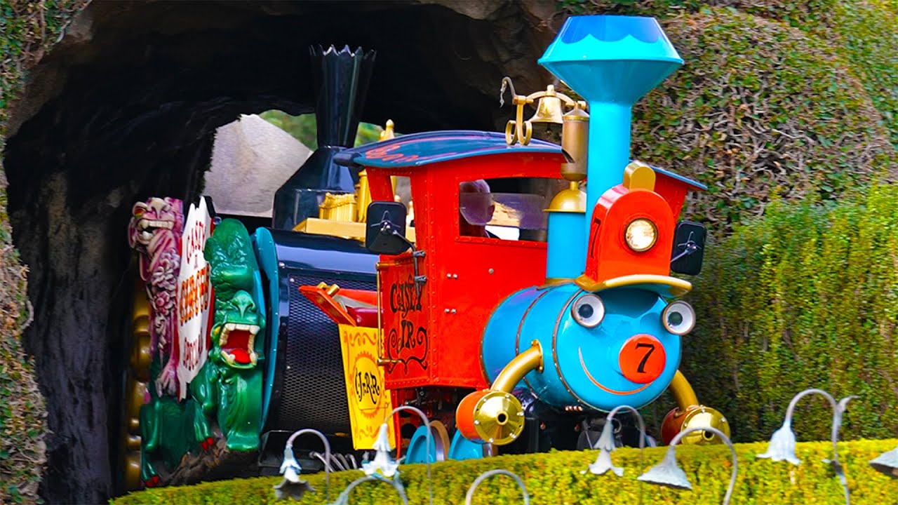 Casey Jr. Circus Train Caboose - Disneyland Rides [4K60 POV] - YouTube