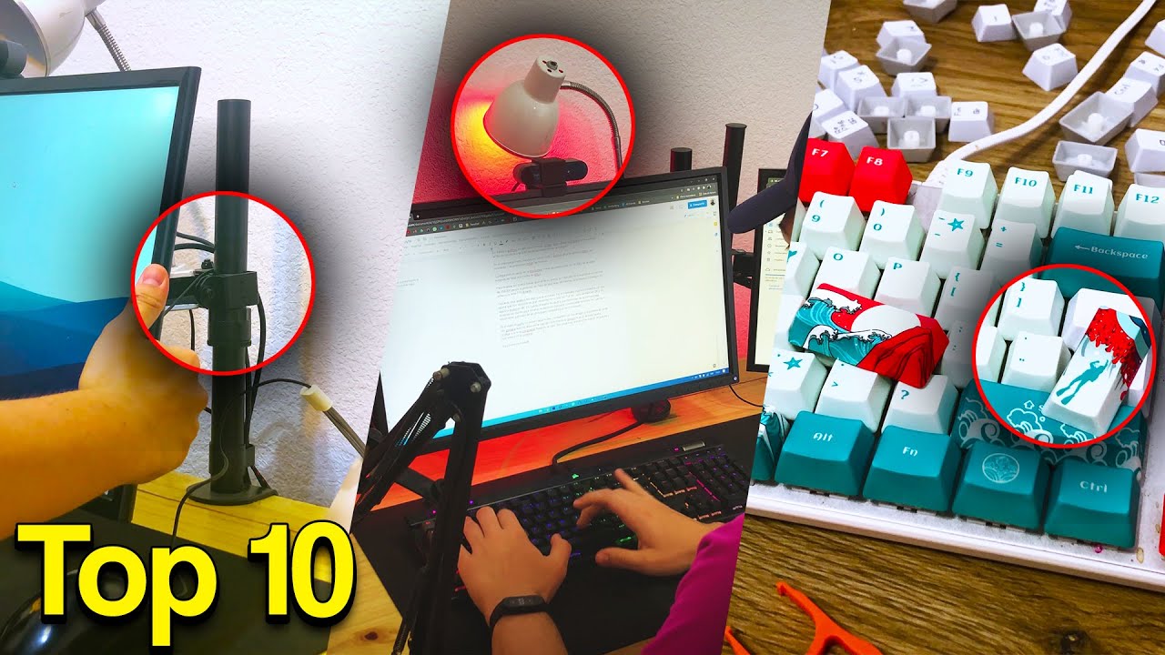 TOP 10 accesorios QUE NECESITAS en tu SETUP GAMER - YouTube