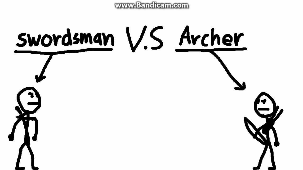Swordsman VS Archer - YouTube
