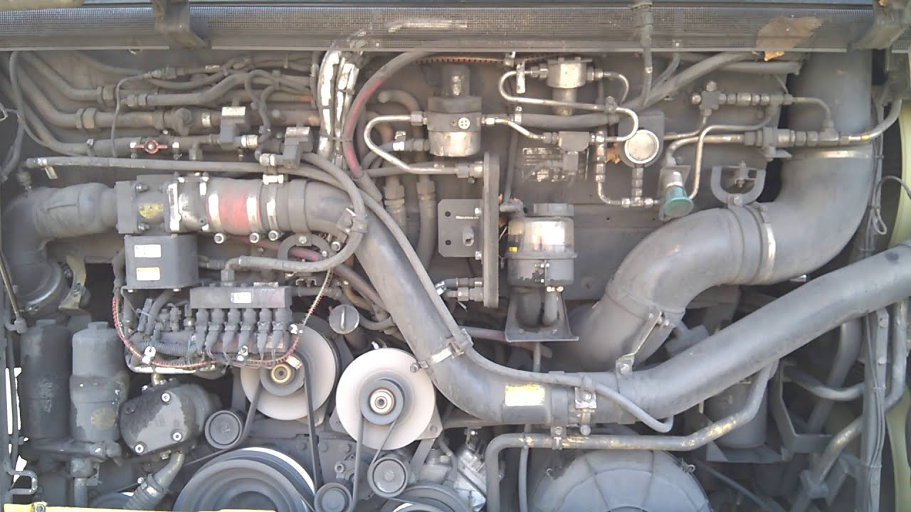 Motore Mercedes Citaro CNG - YouTube