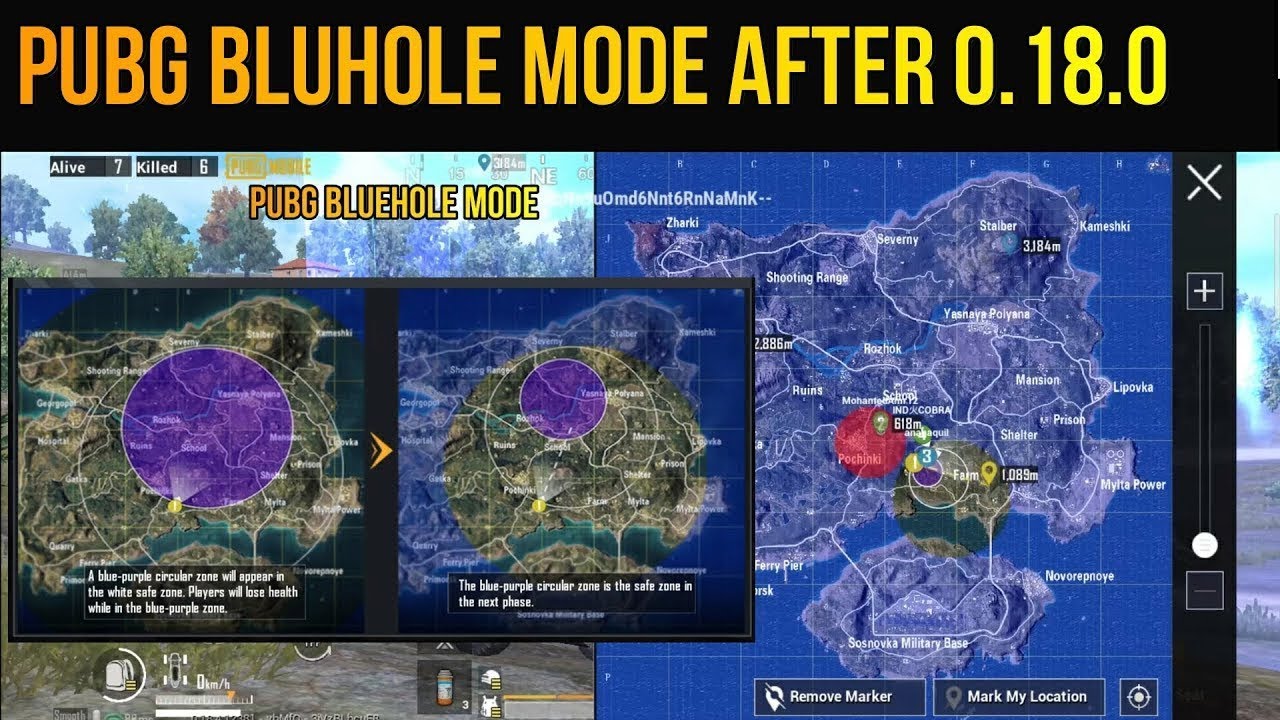 PUBG MOBILE NEW UPDATE : BLUEHOLE MODE IS HERE !! DOUBLE SAFE ZONE MODE ...