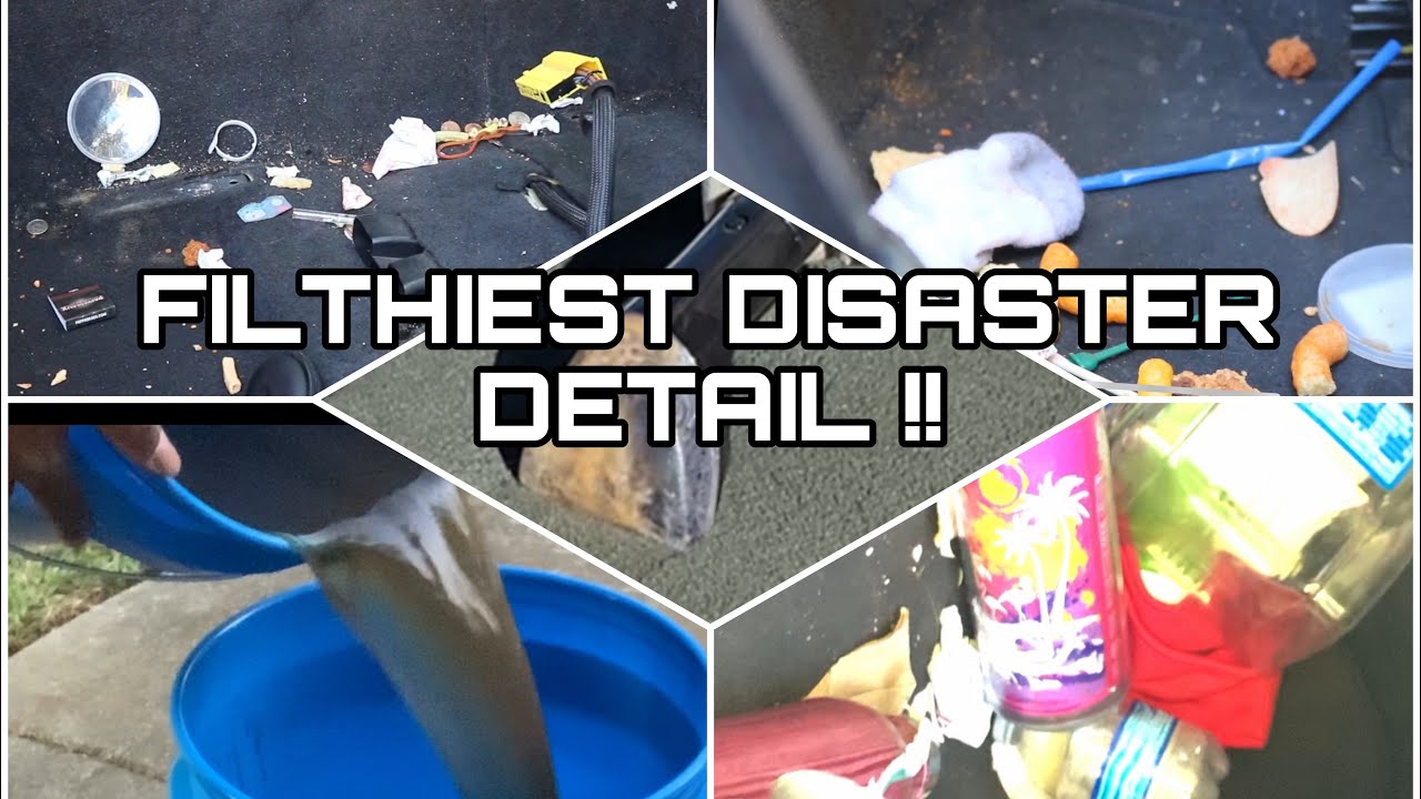 DISASTER CAR DETAILING || Complete Interior Exterior Deep Cleaning of ...