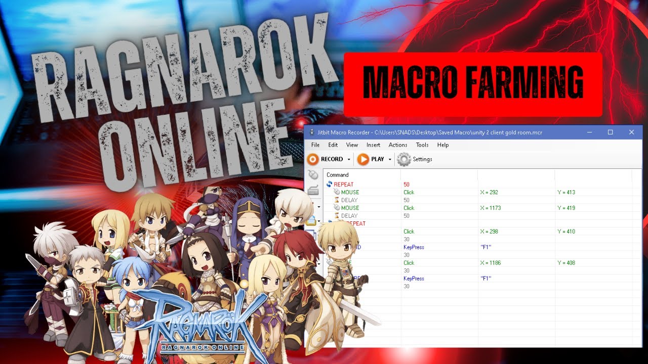 Ragnarok Online Macro Auto Farming - YouTube
