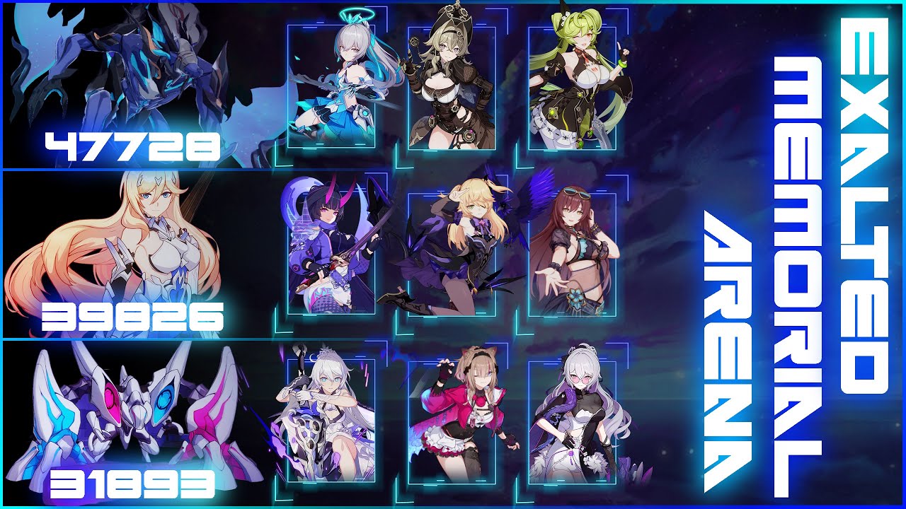 [HI3 GLB] Exalted Memorial Arena | SSS Kosma | SSS BKE | SS Assaka ...