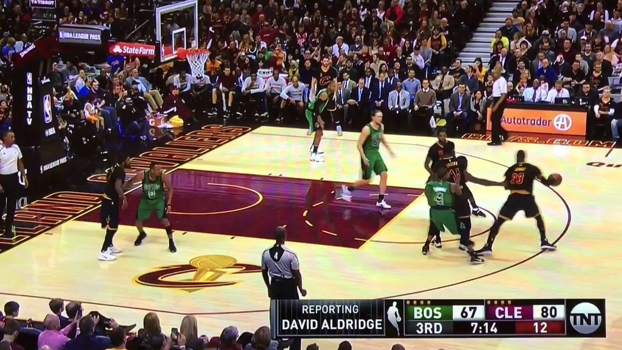 LeBron running over people. FINALLY a charge call! - YouTube