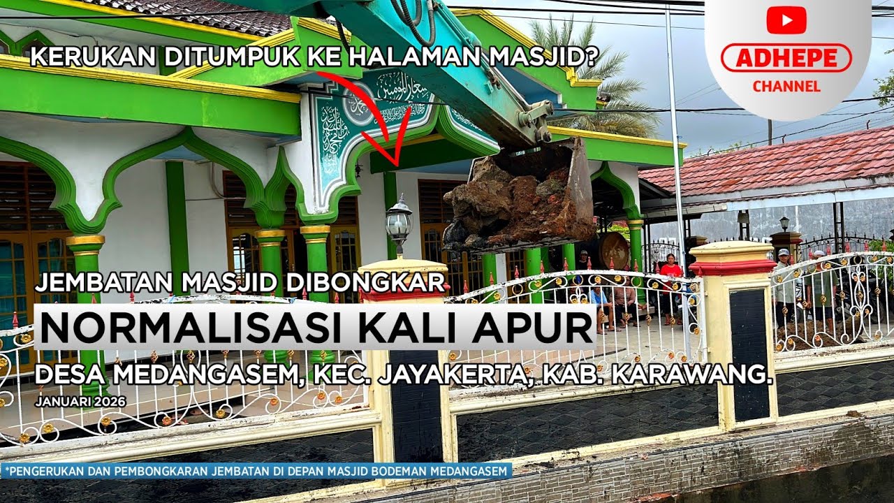 TAK LUPUT DARI PEMBONGKARAN | NORMALISASI KALI APUR - KARAWANG 2026 ...