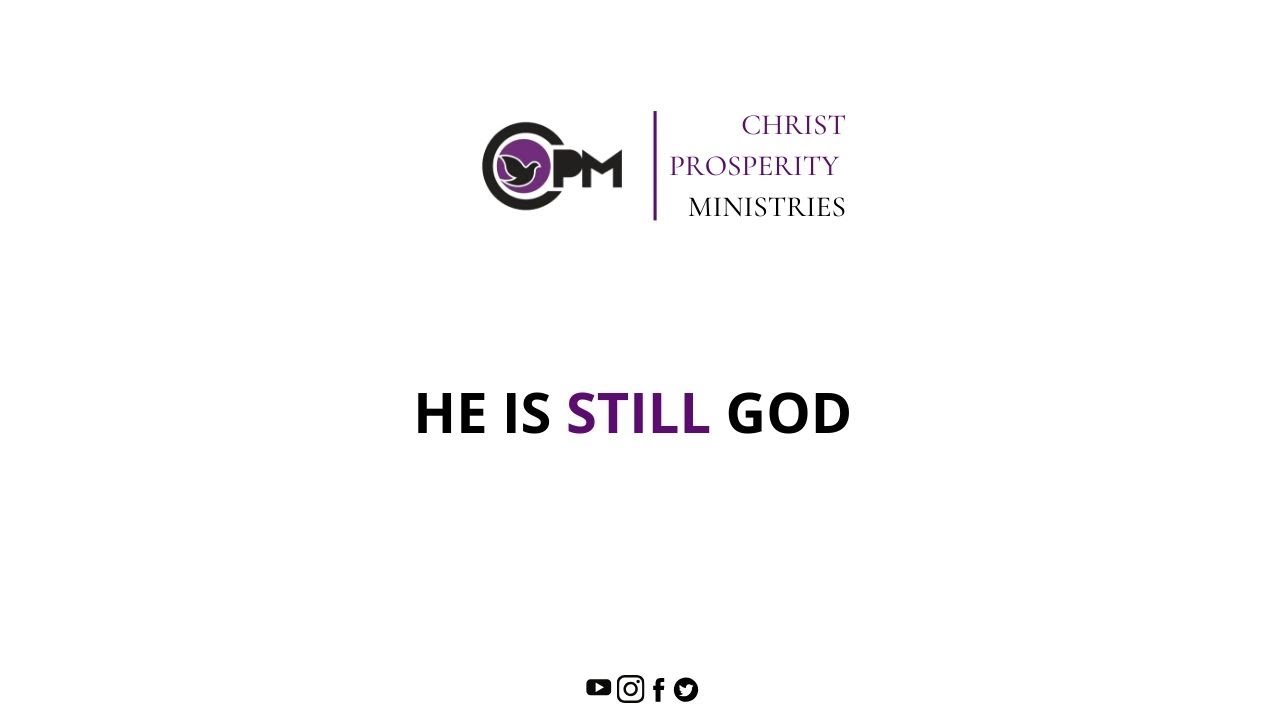 Rhema Moment- He is still God - YouTube