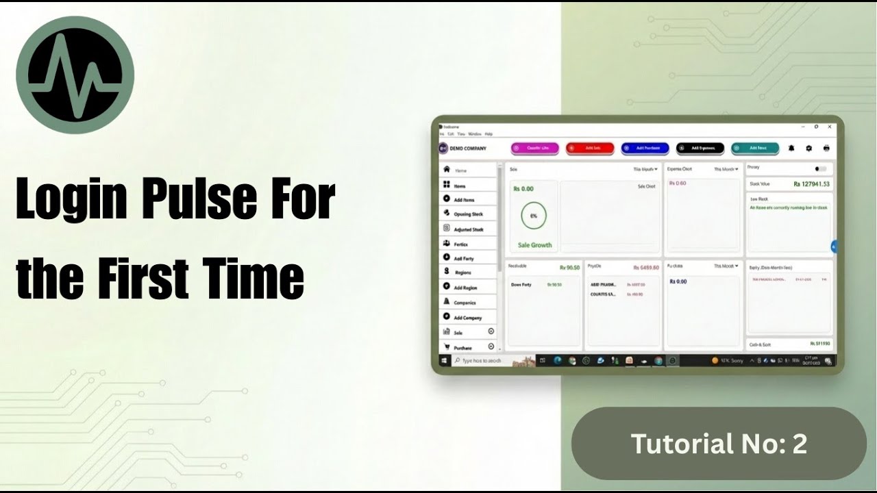 2 How To Login Pulse Software For The First Time - YouTube