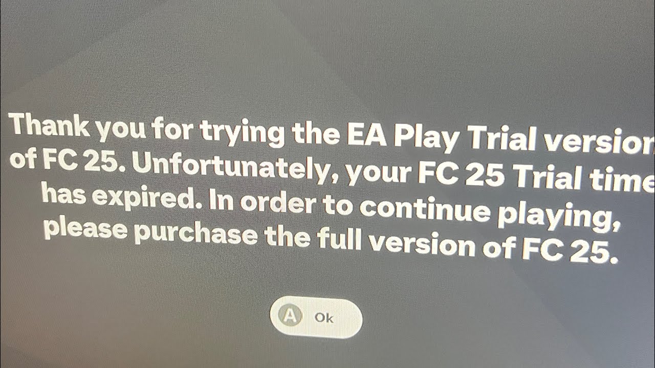 How to FIX | EA FC25 Free Trial Not Working | Ultimate Team - YouTube