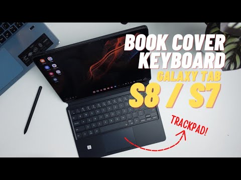 Samsung Book Cover Keyboard Tab S8 / S7 - Unboxing & Impression - YouTube
