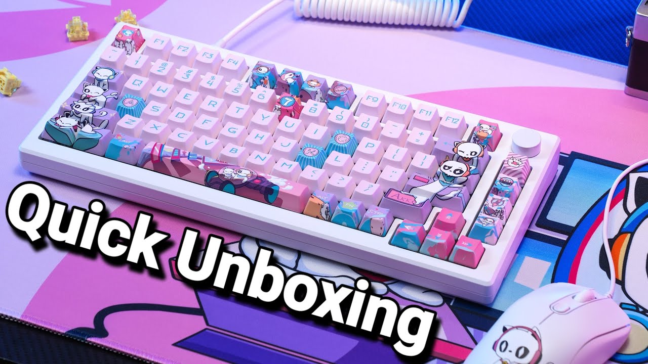 Akko 7th Anniversary MOD 007 PC Quick Unboxing (Typing Test Before And ...