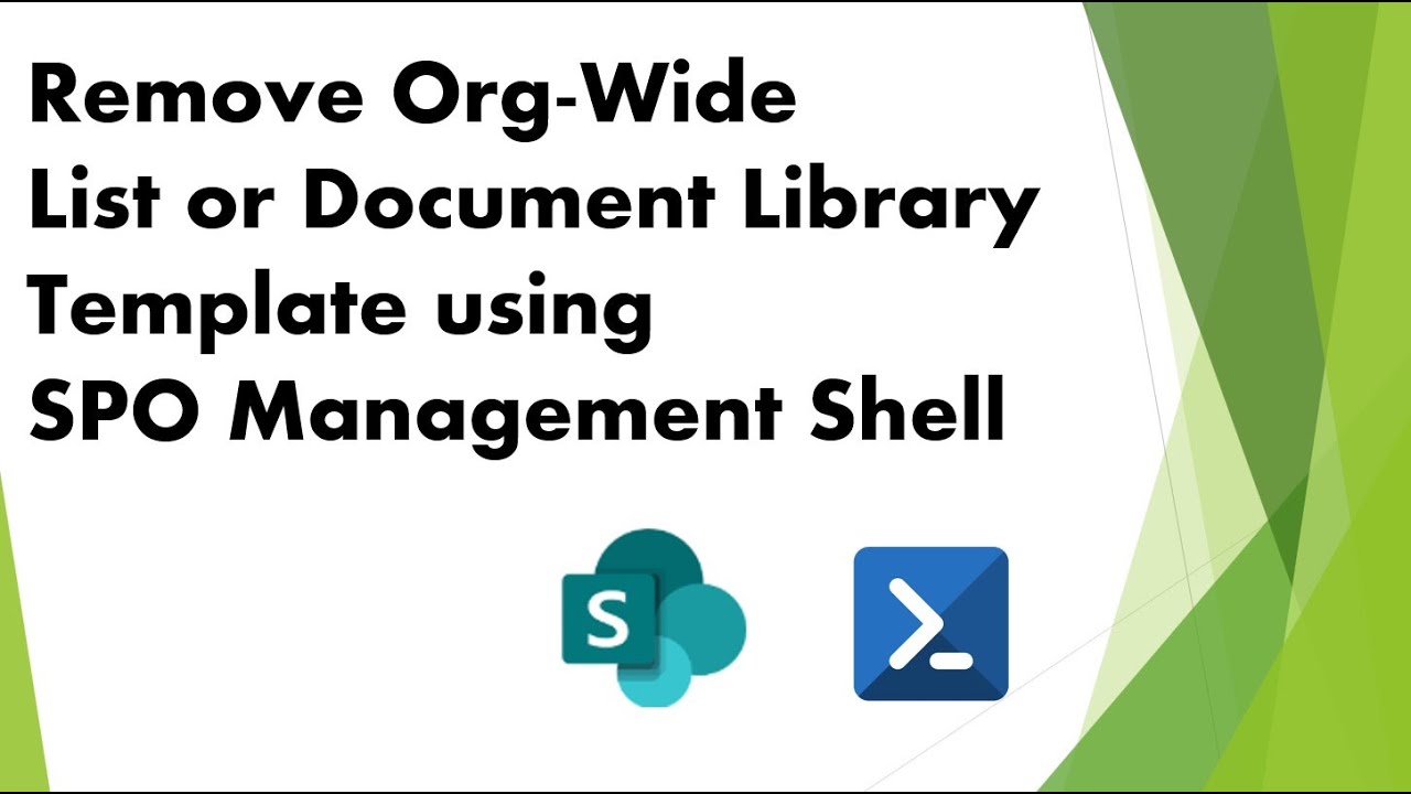 Remove Org Wide List or Doc Lib Template - YouTube