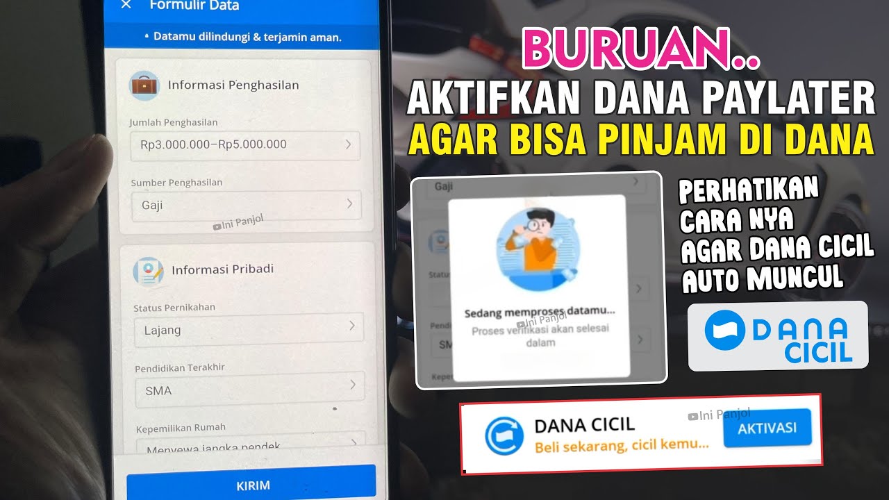 DANA CICIL MUNCUL CARA AKTIFKAN DANA PAYLATER DI APLIKASI DANA SUPAYA ...