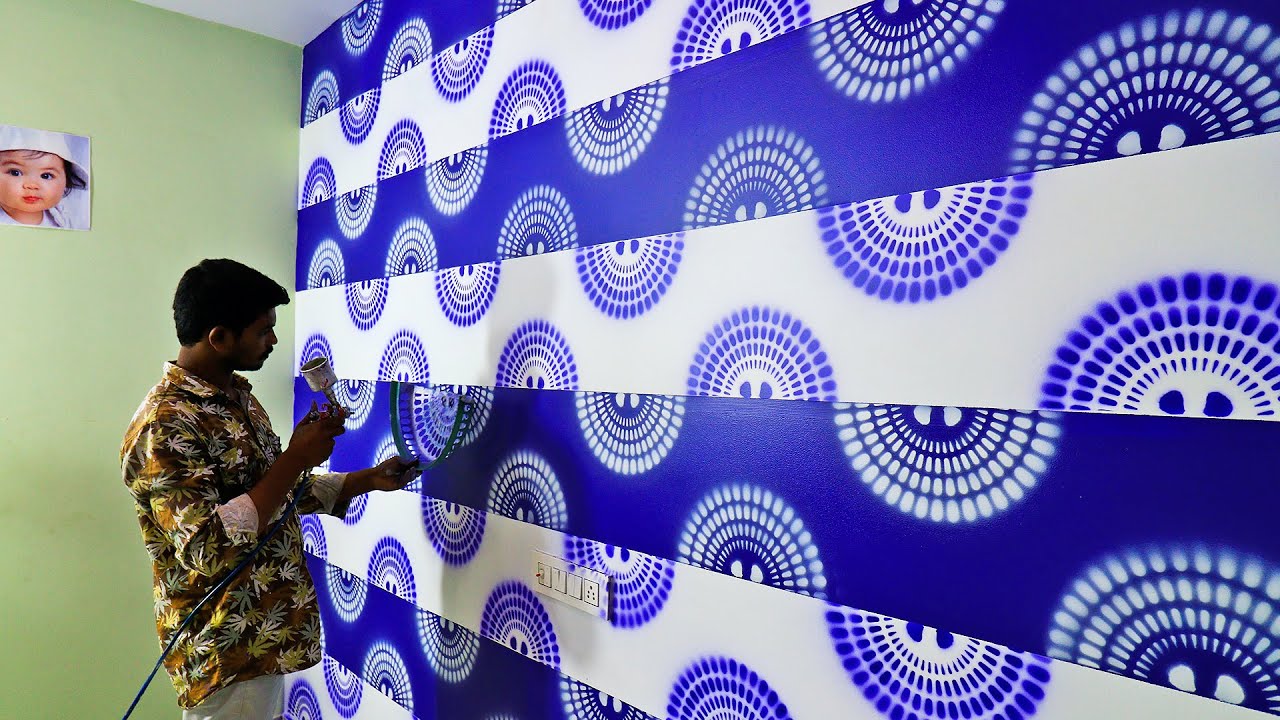 Creative 3d wall painting design ideas with Scrap - YouTube