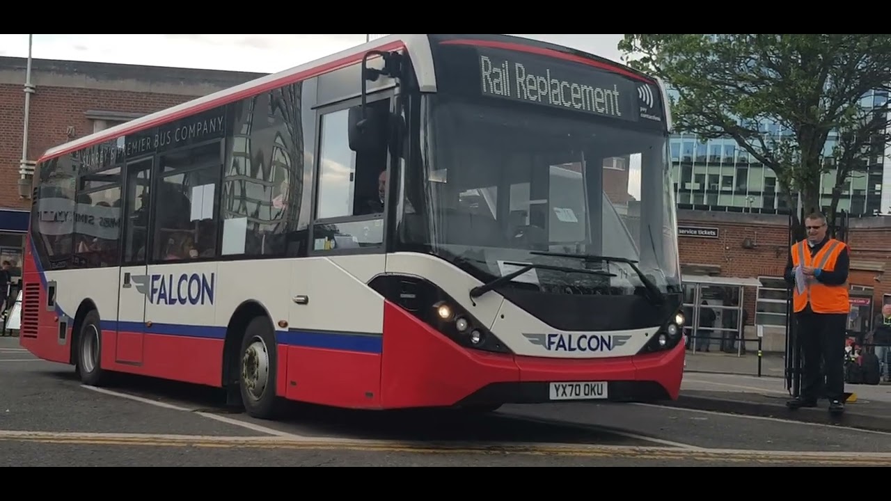 Here is the Rail replacement Falcon bus in Woking Sunday 23 April 2023 ...