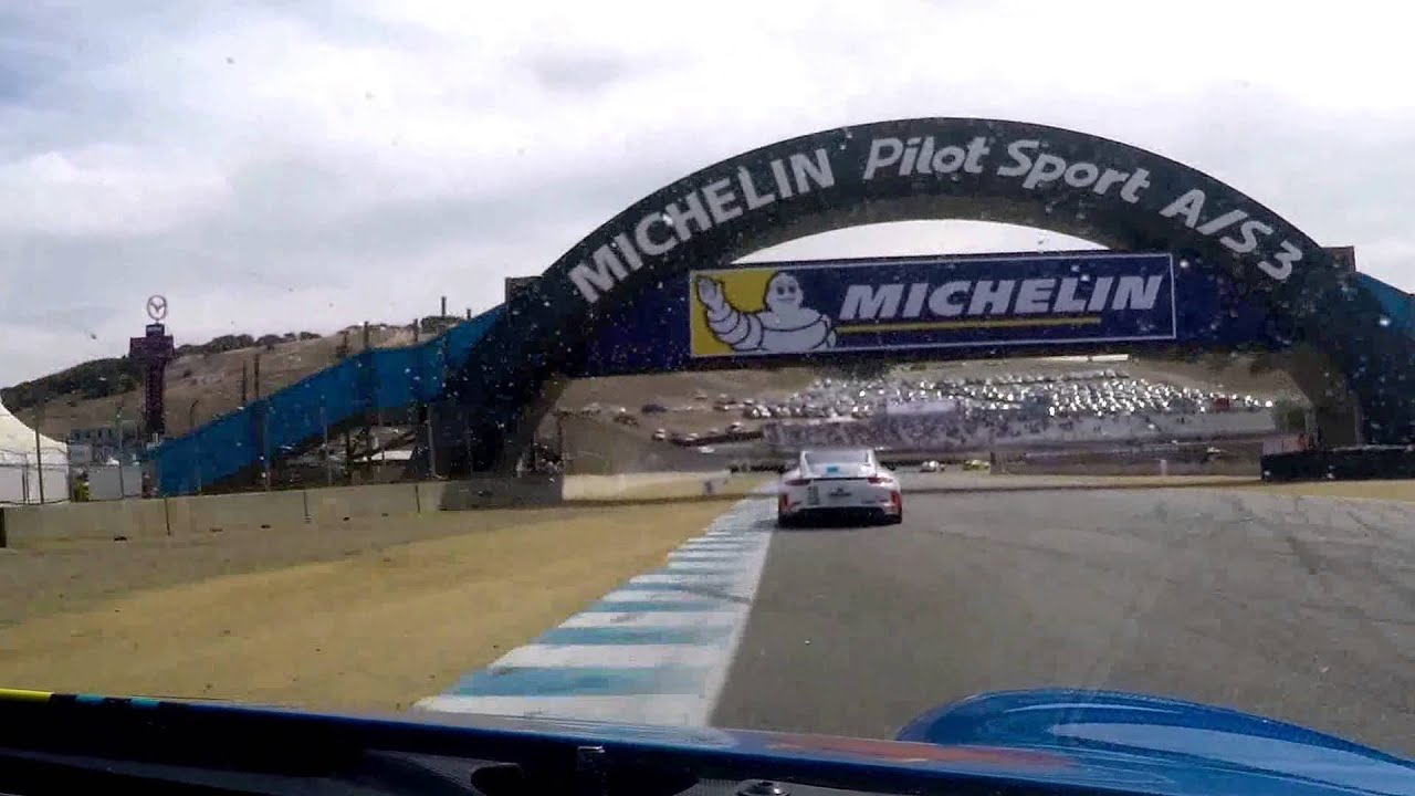 Wayne Ducote Rennsport 2015 Laguna Seca Race 1 Start - YouTube