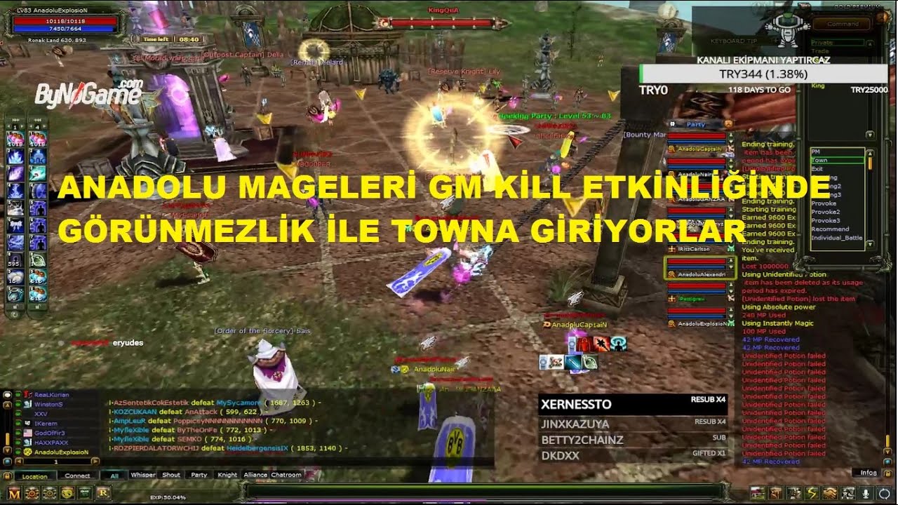 ExplosioN | GM Kill Etkinliğinde Görünmezlik İle Town' a Giriyorlar :D ...
