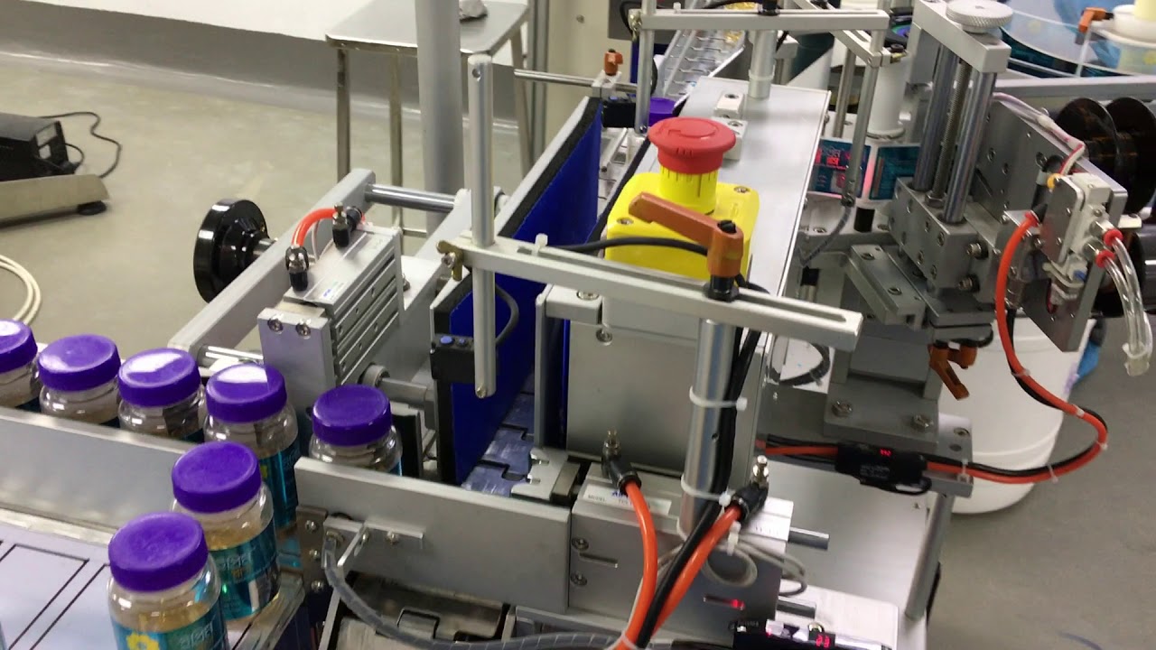 PML-500 Labeling machine - YouTube