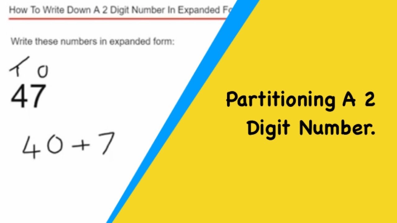 Expanded Form. How To Write A 2 Digit Number In Expanded Form ...