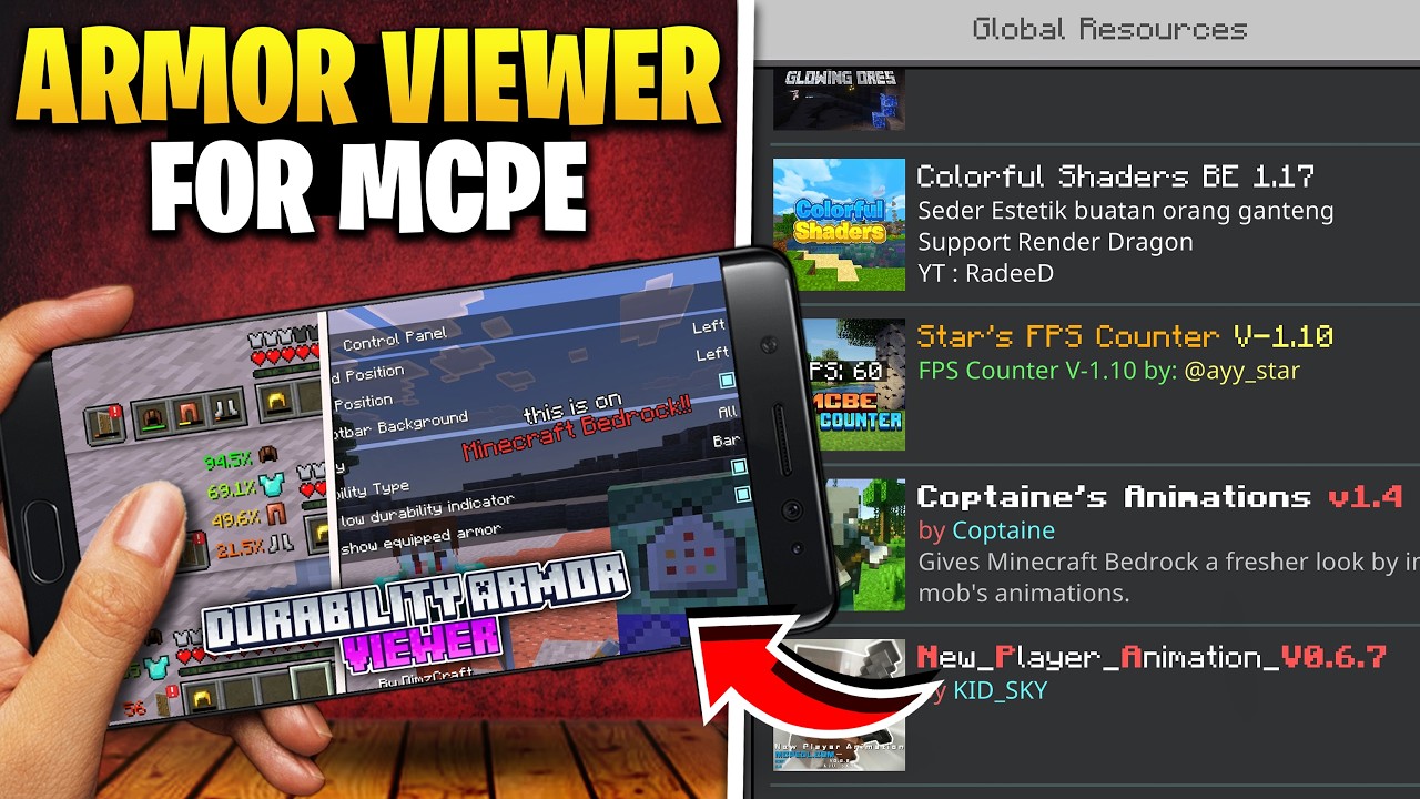 🔥 The Best Minecraft Mod for Armor View and Off-Hand Display - YouTube