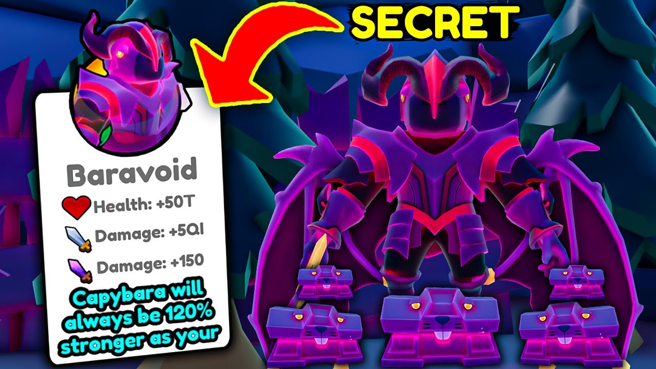 I Unlocking Secret BARAVOID In Capybara Evolution (Roblox)! - YouTube