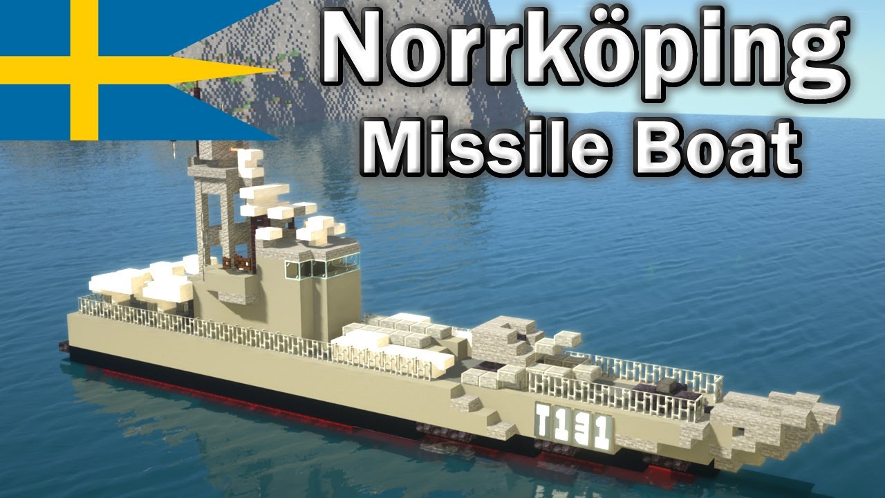 🚢 Minecraft Tutorial: How to Make a Missile Boat (Norrköping-Class ...