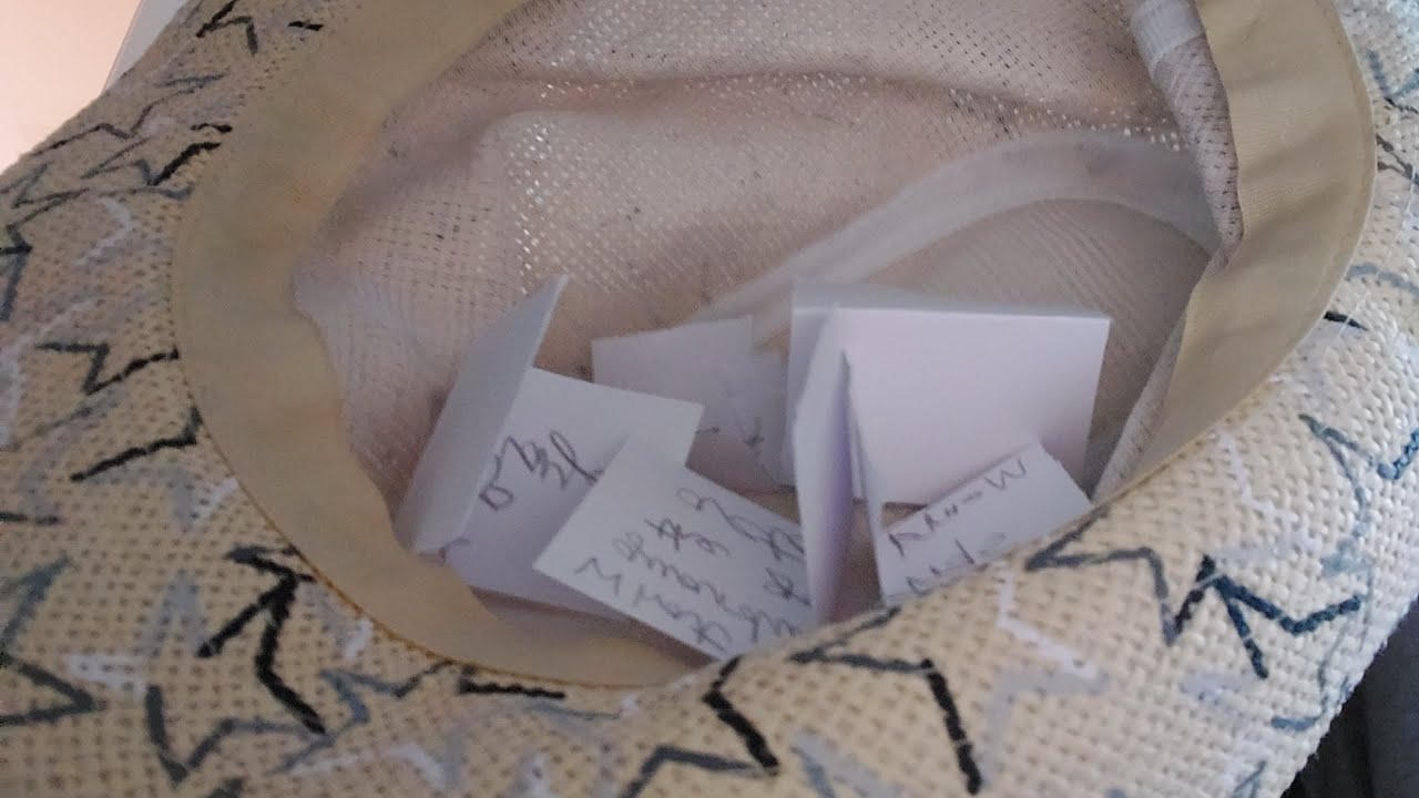 Playing truth or dare with the paper in the hat - YouTube