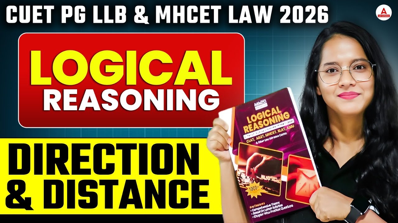 CUET PG LLB 2026 Logical Reasoning - Direction And Distance| CUET PG LLB & MHCET Law 2026 | CUET ...