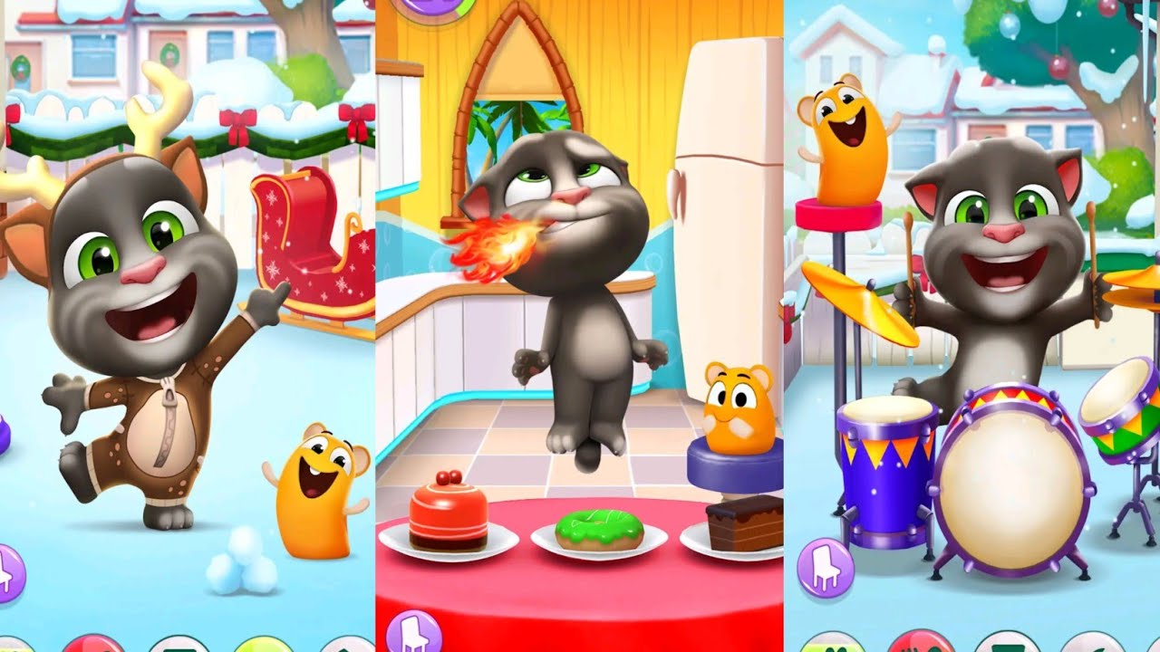 My Talking Tom is Having So Much Fun🍆🍑🍐🥑🍅🍓🌶️🍎🍏🍐🥔🍆🥑🥥🫐🍒🍑🍅🥝🥔🥦🌽🍉🍈🍇🥭🍍🍌🍋🍊 ...