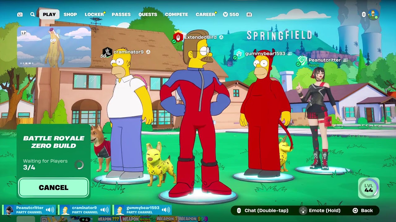 New fortnite update. Unlocking, the new Simpsons peely!!! - YouTube