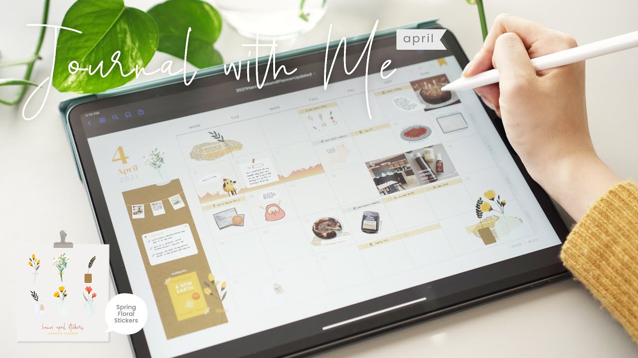 Digital Journal with Me on GoodNotes 🌻 April - YouTube