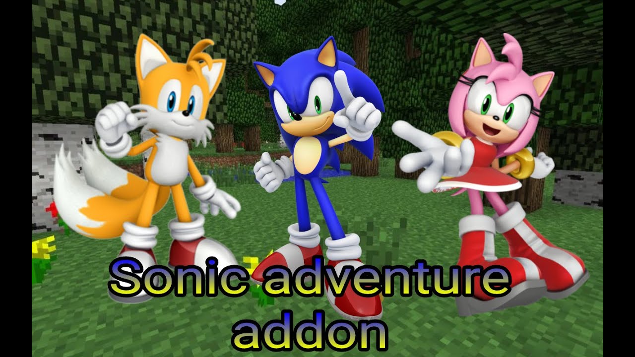 Addon de Sonic adventure minecraft pe 1.14 e 1.16 super top - YouTube