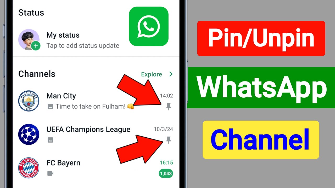 How to Pin & Unpin WhatsApp Channel | Pin / Unpin Channel in WhatsApp ...