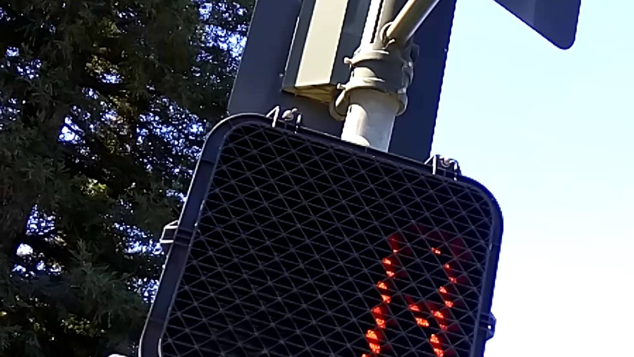 McCain Crosswalk Pedestrian Signal with Countdown timer - YouTube