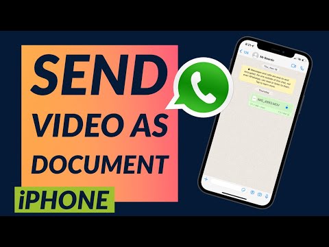 How To Share Videos as Document on WhatsApp in iPhone I Send High-Quality Videos on WhatsApp iPhone