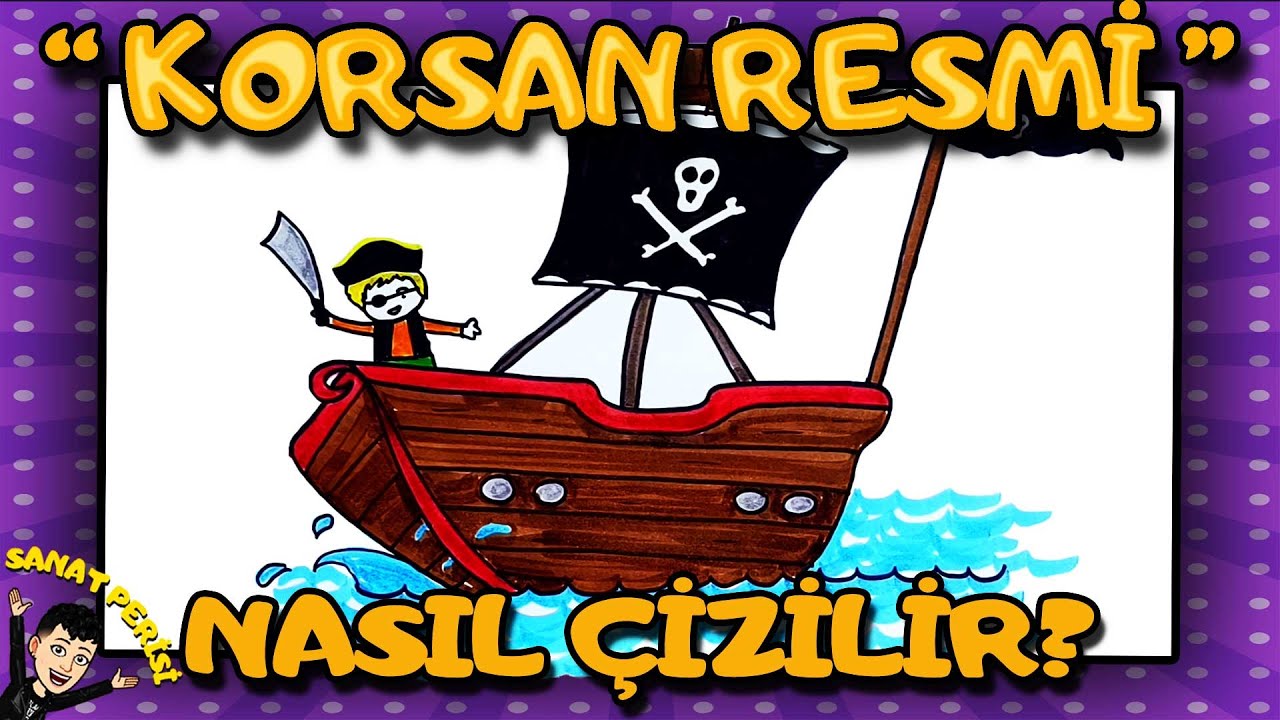 Kolay Korsan Gemi Çizimi - Korsan Resmi Nasıl Çizilir? 🏴‍☠️ - YouTube