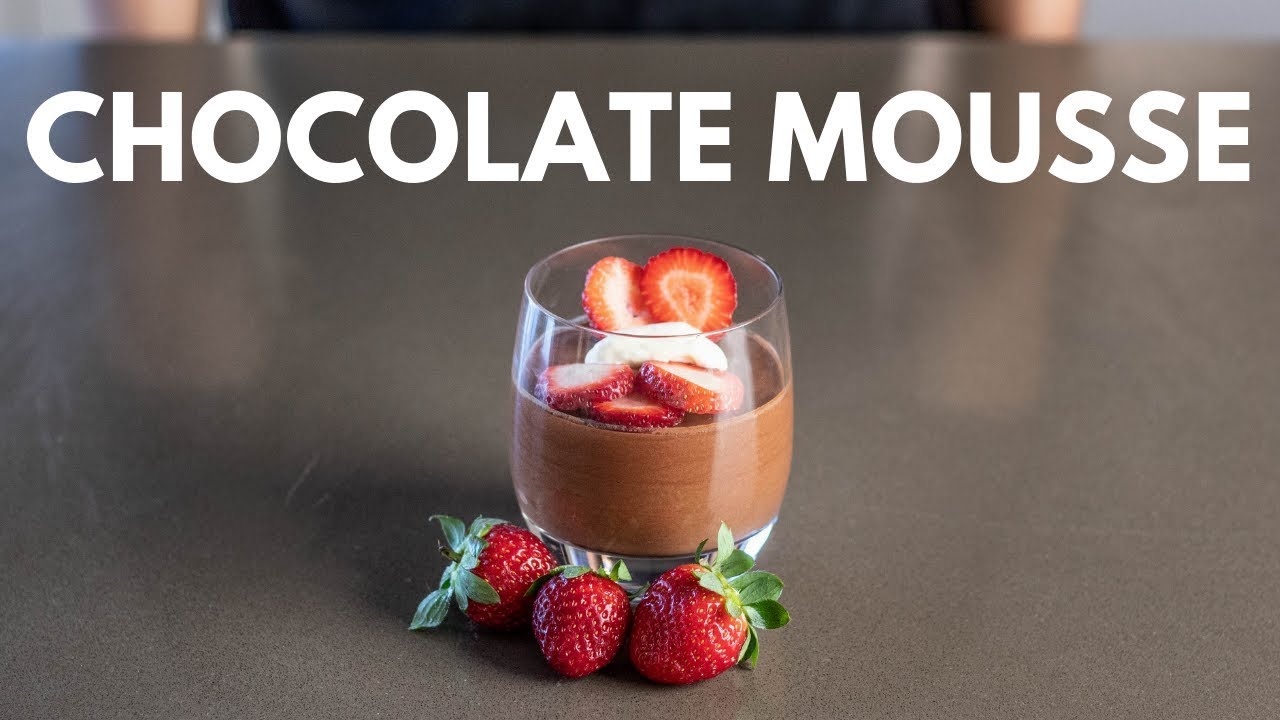 How to make Chocolate Mousse (simple 3 INGREDIENT mousse recipe) - YouTube
