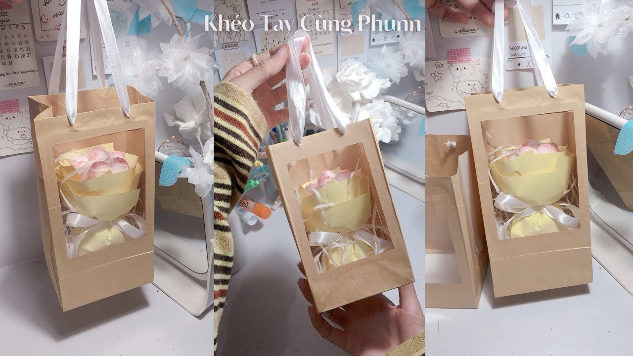 [DIY] Làm Túi Giấy Mặt Kiếng Đựng Quà I Khéo Tay Cùng Phunn I ...